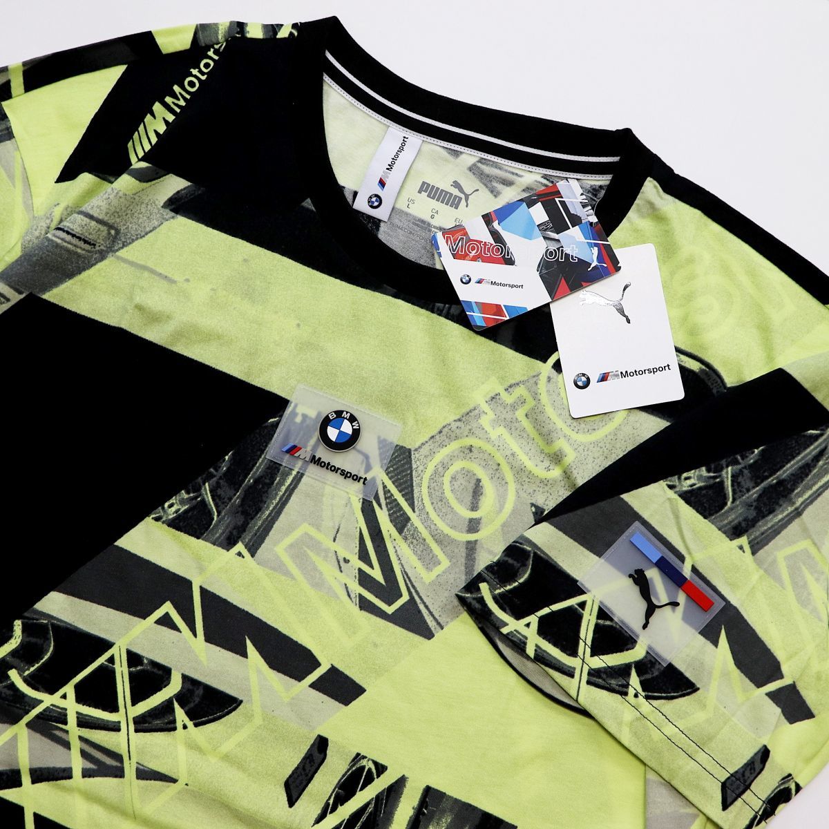 送料390円可能商品 プーマ モータースポーツ PUMA X BMW コラボ グラフィック コットン 半袖 Tシャツ 599489051N-L ...