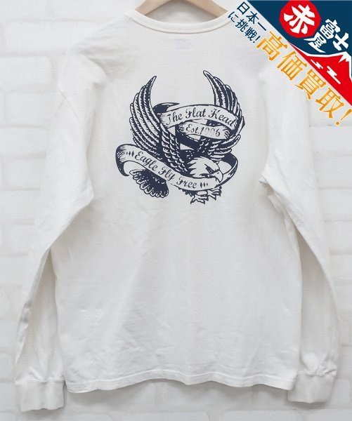 6T7051/フラットヘッド F-THCL-209 EAGLE FLY FREE 長袖Tシャツ THE FLATHEAD(トップス)｜売買され ...