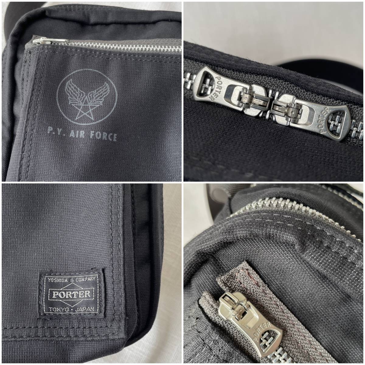1円〜 ＜ ＞ PORTER FLYING ACE ポーター フライングエース ショルダーバッグ キャンバス 斜めがけ 2層 ブラック 黒 863-17041(ショルダーバッグ)｜売買された ...