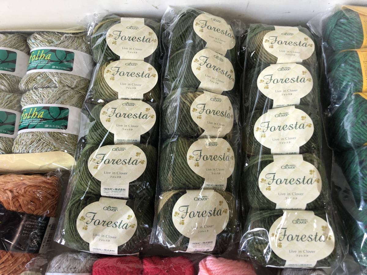 ⑤2大量 毛糸 まとめて folba/NOSTALGIA/Foresta/はんなり/Snow Jewel/ハマナカ 手工芸 編物 手編み 細糸 ...