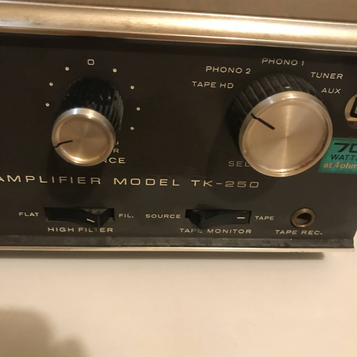 通電確認済み KENWOOD SOLID STATE STEREO AMPLIFIER MODEL TK-250 アンプ オーディオ機器 管F1927(KENWOOD)｜売買されたオークション ...