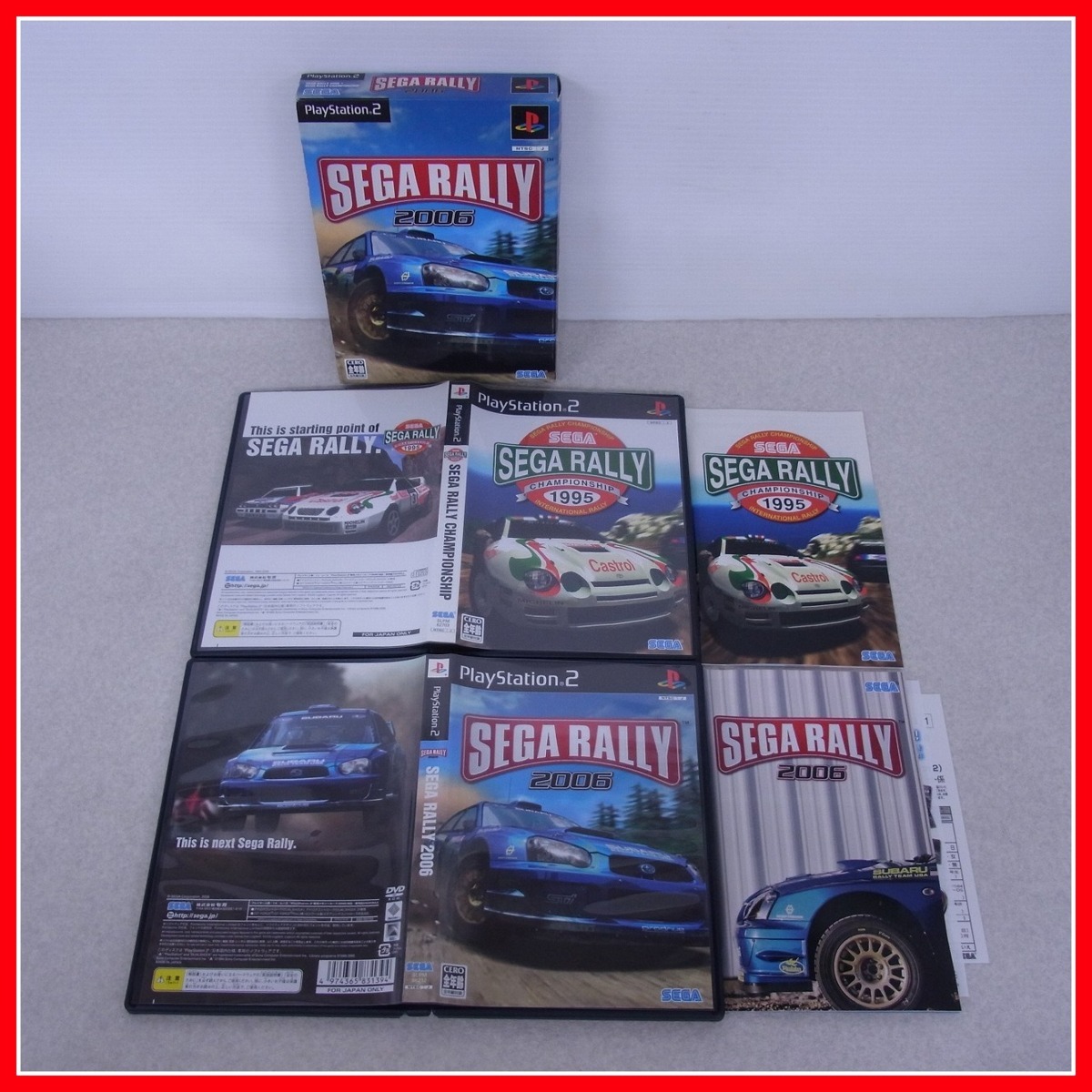 品 PS2 プレステ2 SEGA RALLY 2006 + SEGA RALLY CHAMPIONSHIP セガラリー 2006 + セガ ...