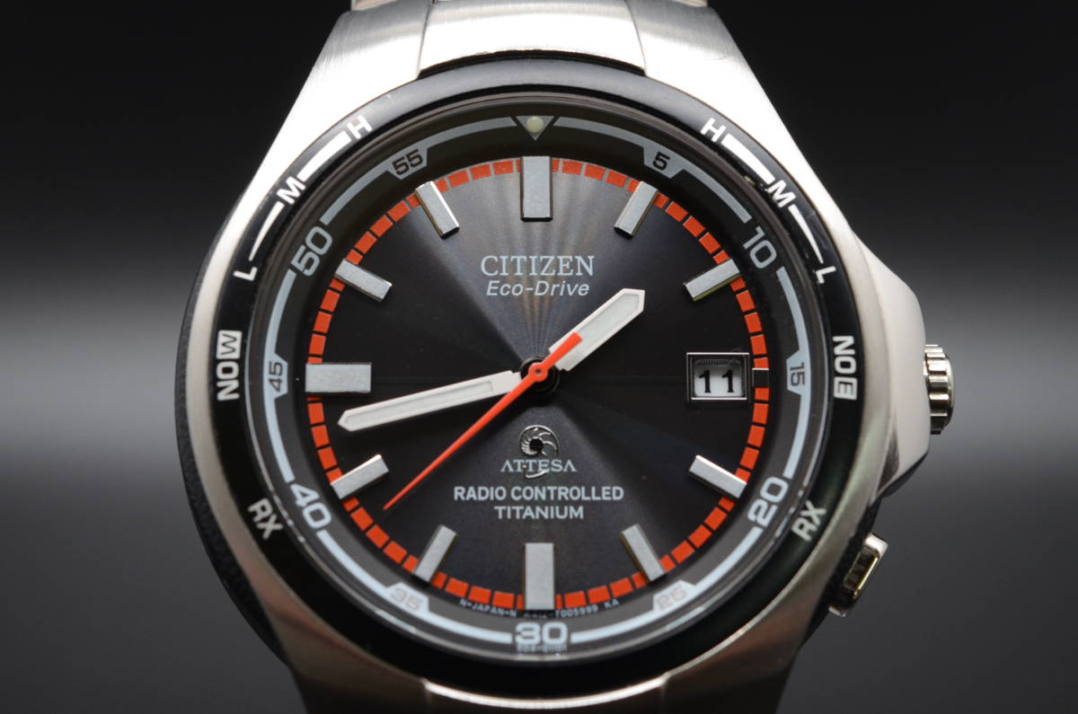 CITIZEN シチズン ATTESA アテッサ A412-T003541 Eco-Drive メンズ タフソーラー 腕時計 現状品 k ...