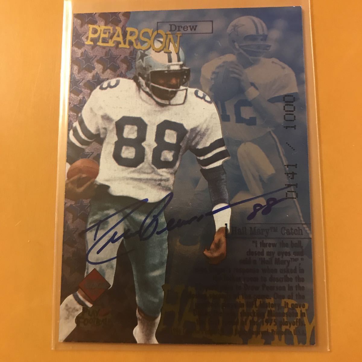 1996 Collectors EDGE Roger Staubach & Drew Pearson Signature Autograph ...