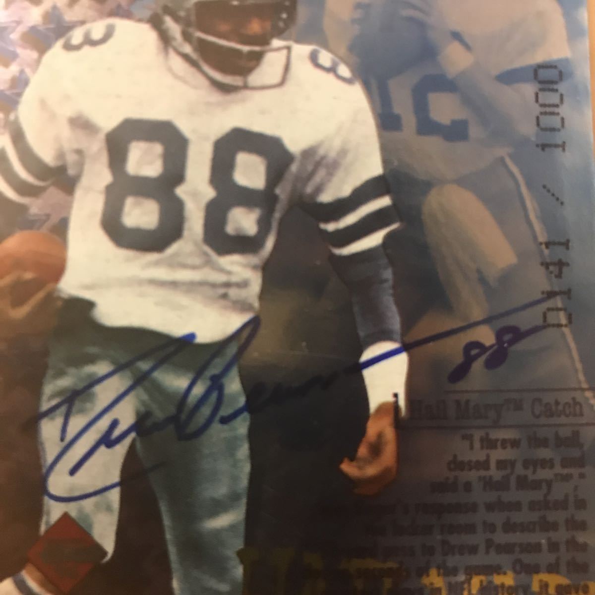 1996 Collectors EDGE Roger Staubach & Drew Pearson Signature Autograph ...