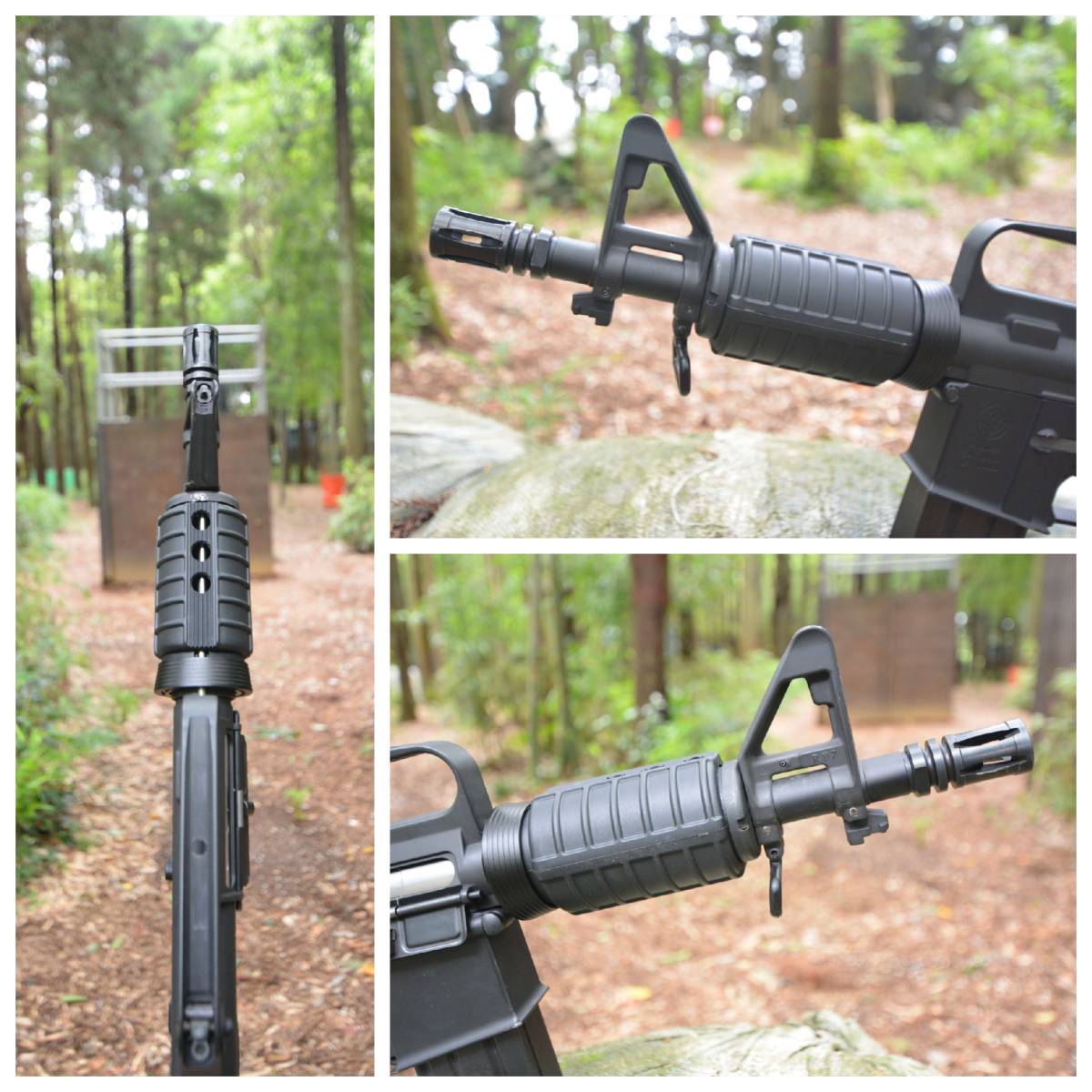 動画あり PTS CAR-15 N-23 PDW GATE TITAN カスタム サイレンサー ダットサイト セット m4 m16 マルイ ...