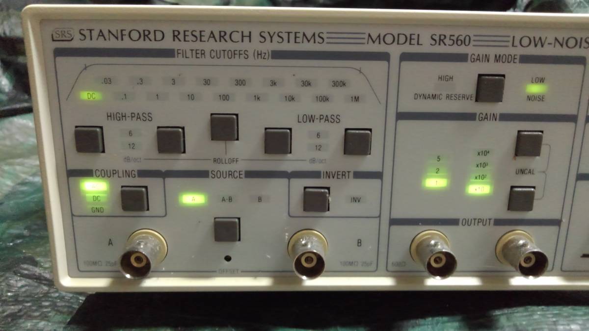 STANFORD RESEARCH SYSTEMS MODEL SR560 LOW-NOISE PREAMPLIFIER(その他)｜売買された ...