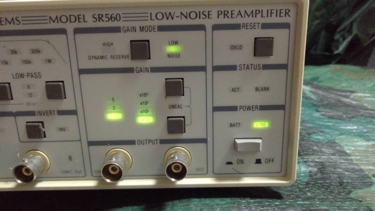 STANFORD RESEARCH SYSTEMS MODEL SR560 LOW-NOISE PREAMPLIFIER(その他)｜売買された ...