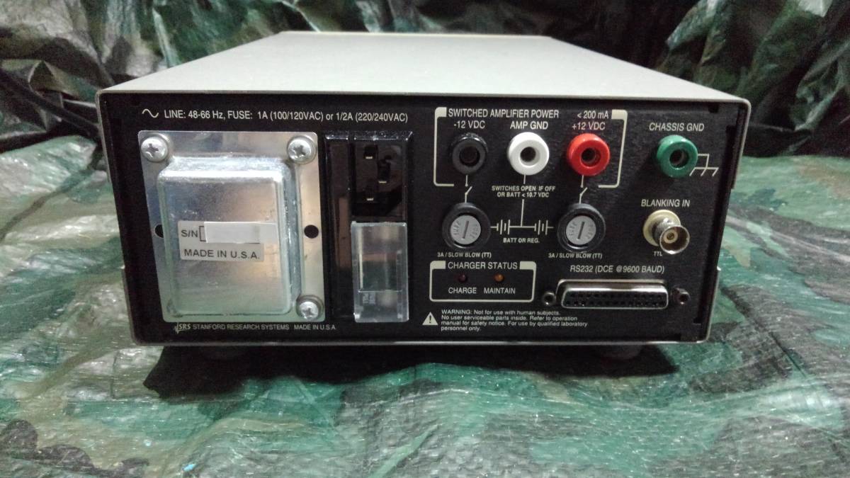 STANFORD RESEARCH SYSTEMS MODEL SR560 LOW-NOISE PREAMPLIFIER(その他)｜売買された ...