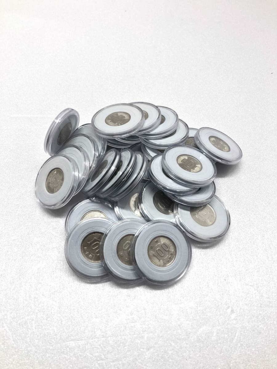 旧100円硬貨 稲穂 昭和34年5枚/35年5枚/36年1枚/39年4枚/38年5枚/40年7枚/41年10枚 計37枚 ¥3 700円分 ...