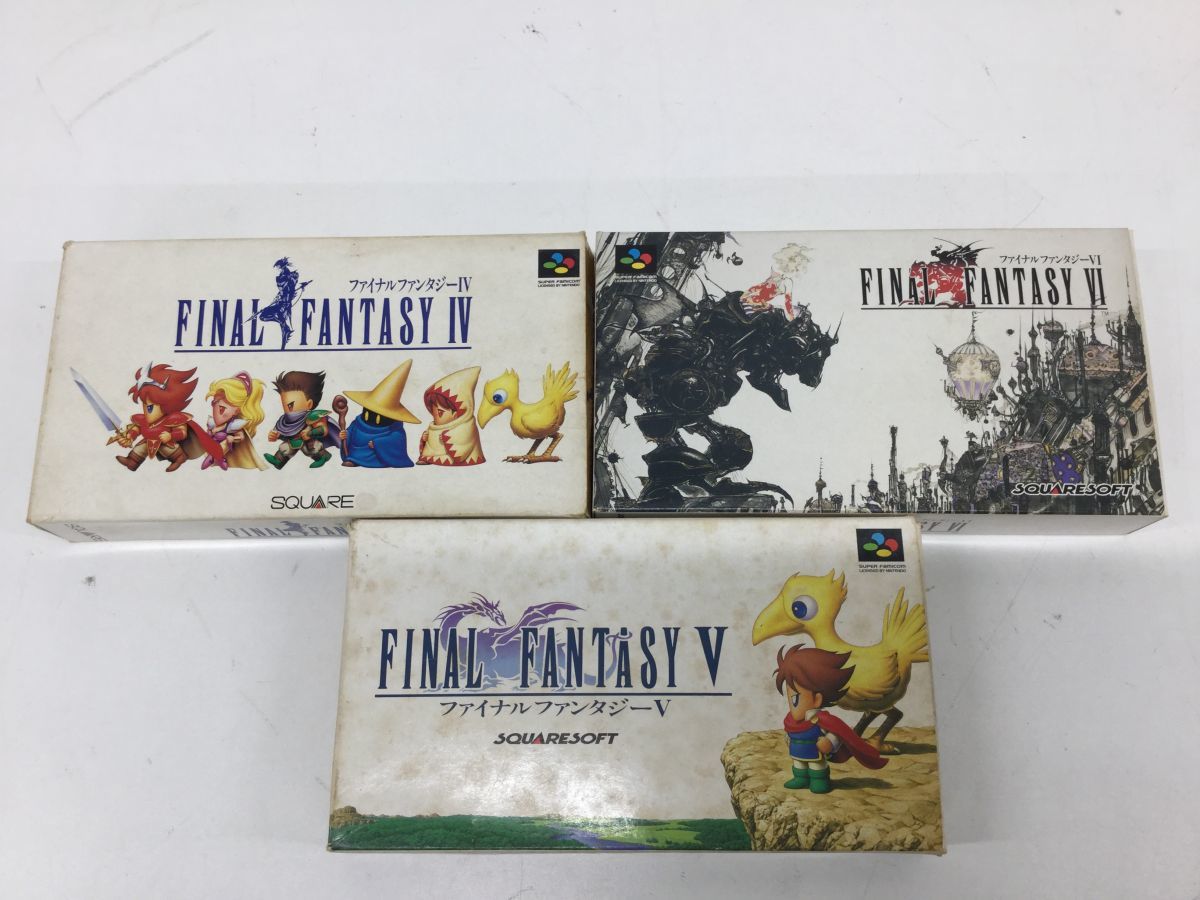 営SR874-60 箱入り 説明書付き 3本セット スーパーファミコン ファイナルファンタジーⅣ/Ⅴ/ Ⅵ スーファミ SFC FF カセット(ロールプレイング)｜売買されたオークション情報 ...