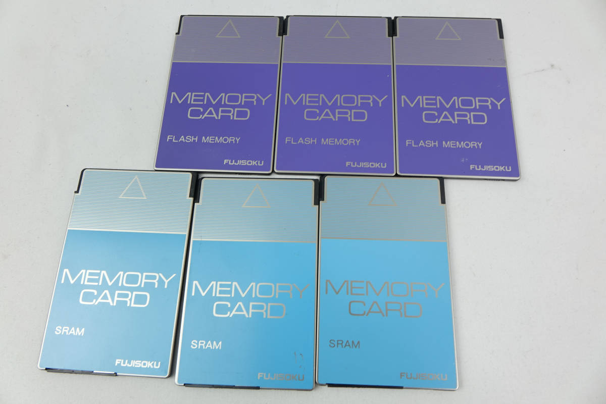 FUJISOKU JS256 JF256 256Kbyte SRAMカード3枚+FLASHカード3枚(PCカードメモリ)｜売買された ...