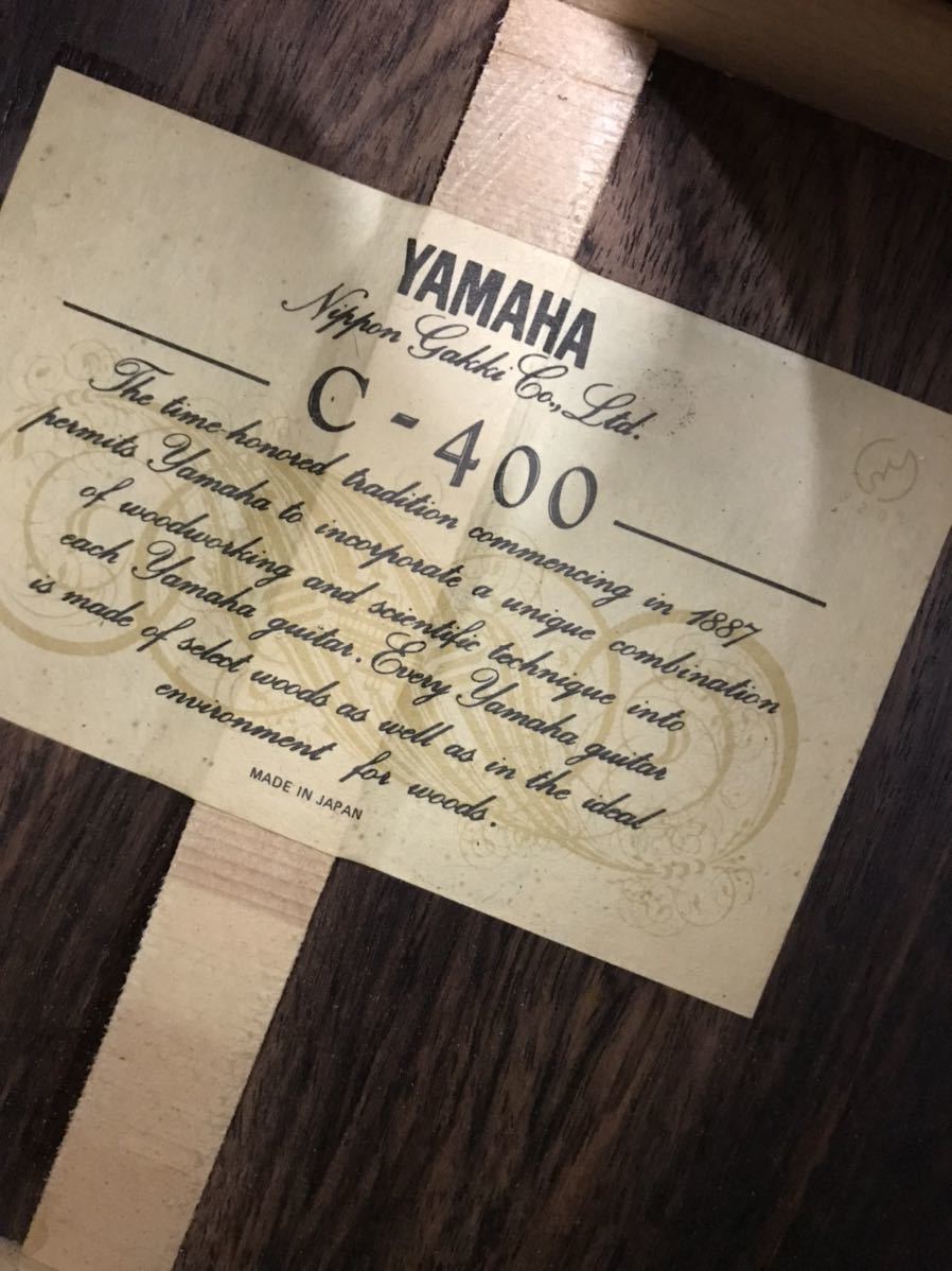 bst31-y677 a4 YAMAHA C400 ヤマハ クラシックギター(本体)｜売買されたオークション情報、yahooの商品情報を ...