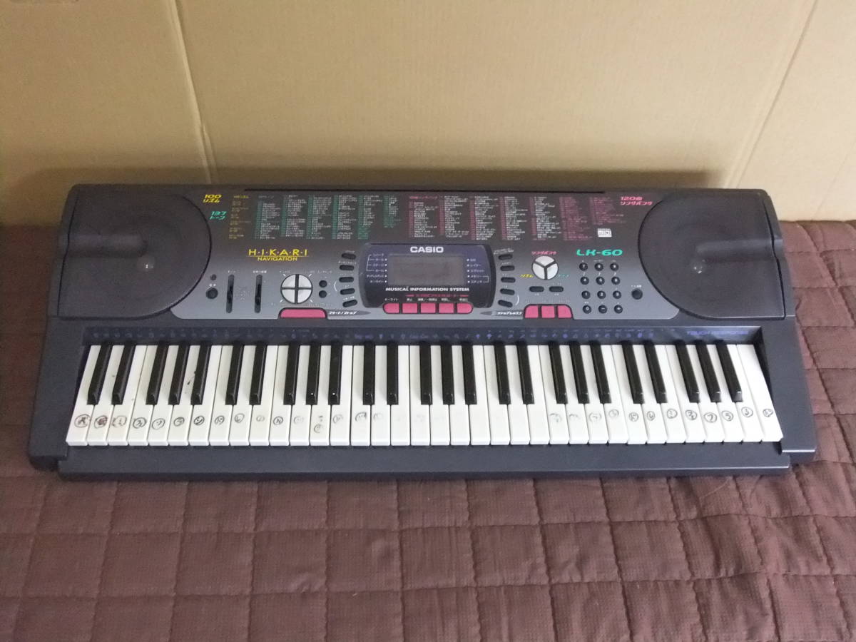 CASIO カシオ LK-60 光ナビゲーション キーボード 61鍵 電子ピアノ(カシオ)｜売買されたオークション情報、yahooの商品情報を ...
