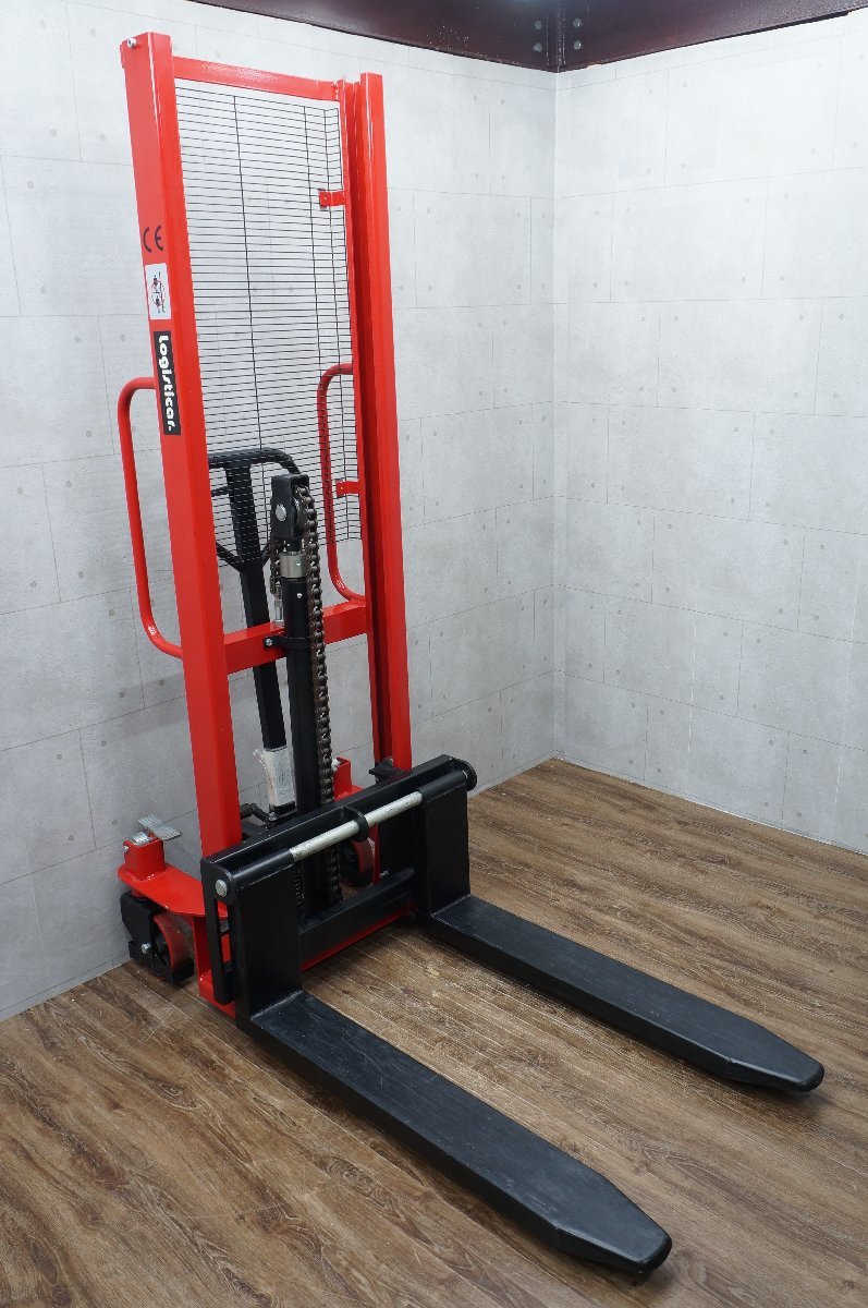 T853 Logisticar ロジスティッカー 油圧パワーリフト MANUAL STACKER ハンドフォークリフト リフター1 000kg ...