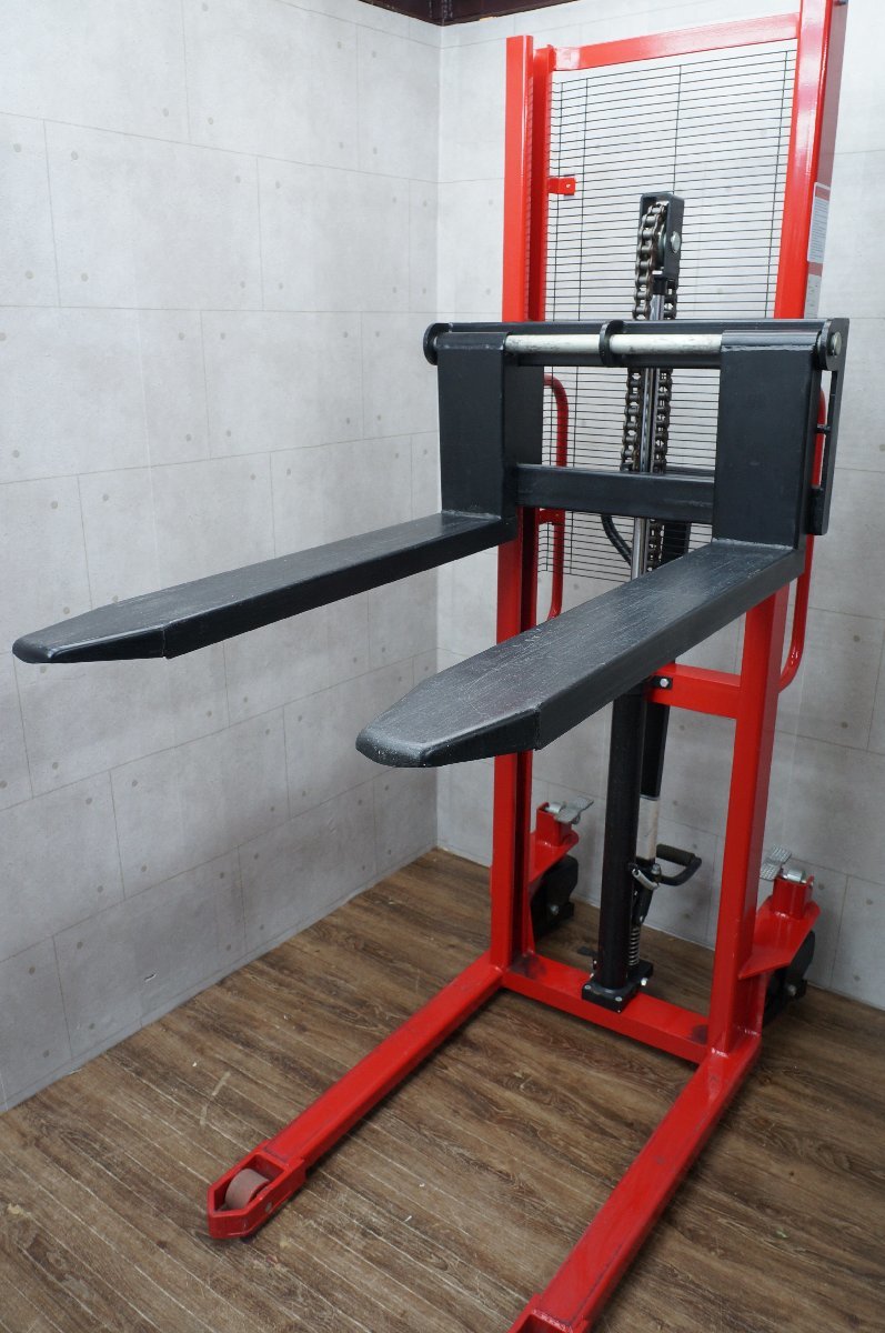 T853 Logisticar ロジスティッカー 油圧パワーリフト MANUAL STACKER ハンドフォークリフト リフター1 000kg ...