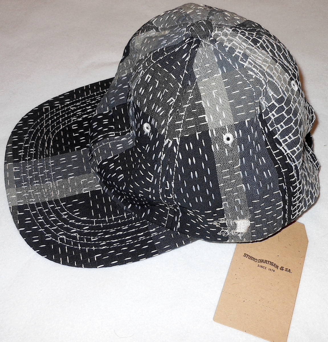 STUDIO D’ARTISAN ステュディオ ダ ルチザン NORAGI SASHIKO CAP 黒 サイズ：FREE 定価：8.580円 ...