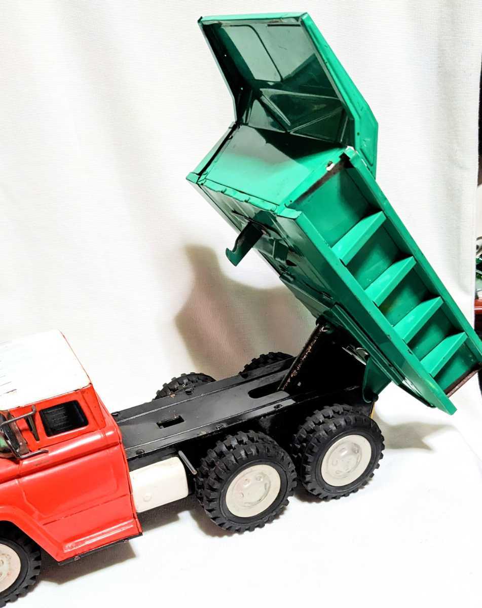 ビンテージ ブリキ CHEVROLET 野村トーイ TORAD MARC JAPAN トラック ダンプカー 当時物 作業車 アンティーク 昭和 ...
