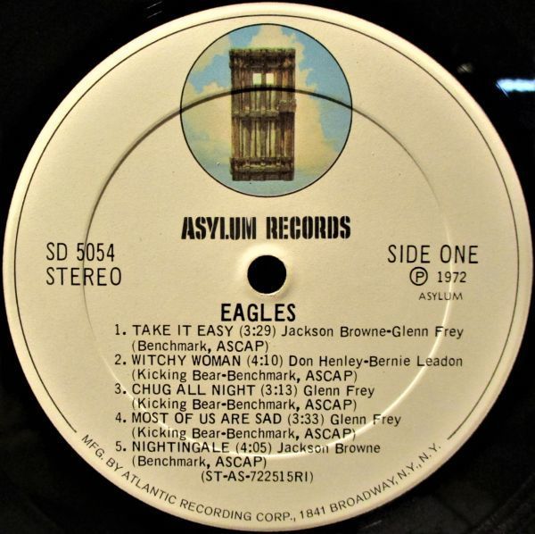 レア盤-USオリジナル Eagles - Eagles LP '72:Asylum Records - SD-5054 Asylum ...