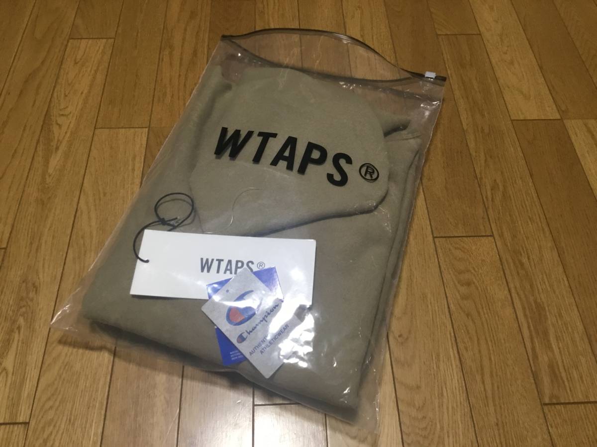 WTAPS 2021 AW CHAMPION ACADEMY HOODED 新同品 サイズ XL BEIGE BLANK COLLEGE ...