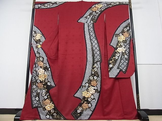 着物屋こころ 豪華振袖 絞り 刺繍 花熨斗文 金銀糸 ロング丈 着丈171.5cm 裄丈69cm 正絹 逸品 A-ms3451(振袖)｜売買さ ...