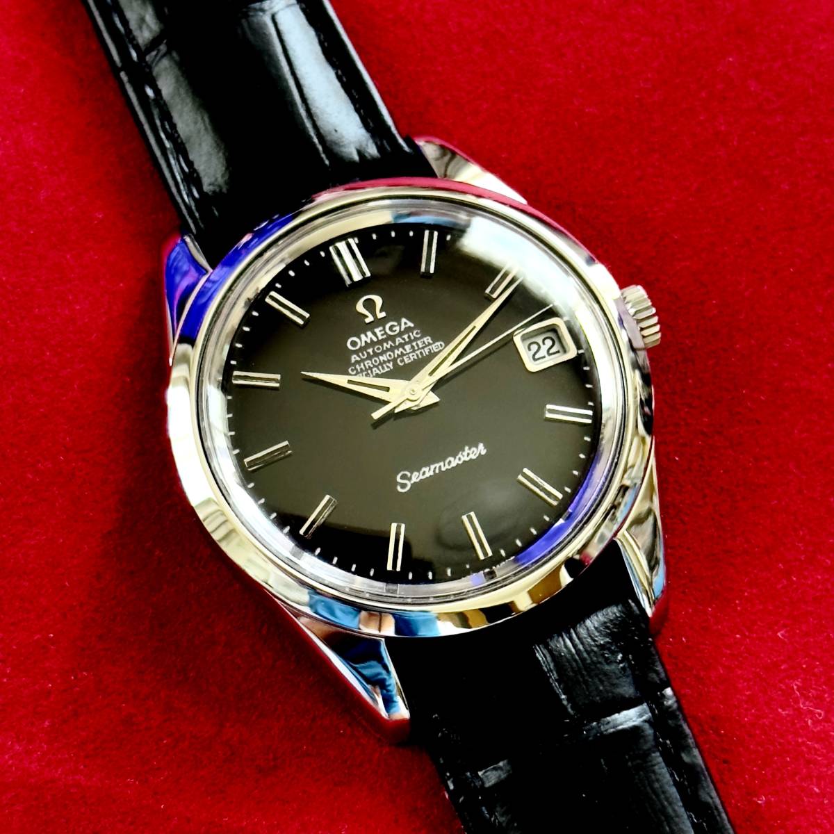OH済 オメガ シーマスター クロノメーター cal.564 OMEGA SEAMASTER CHRONOMETER 1970年 自動巻き ...