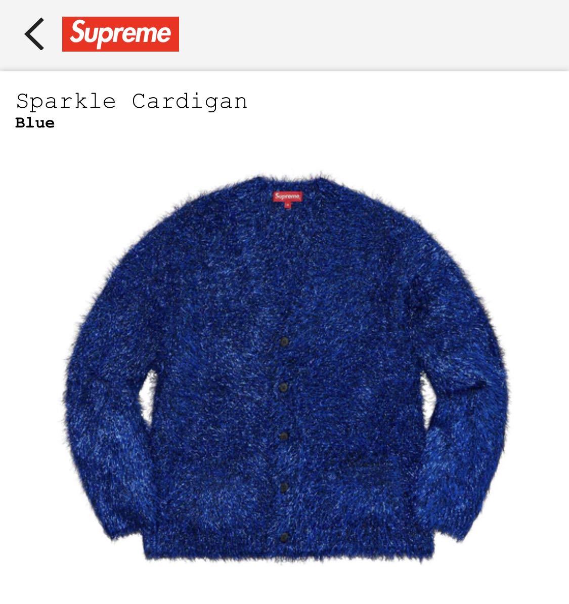 supreme sparkle cardigan blue XL(その他)｜売買されたオークション情報、yahooの商品情報をアーカイブ公開 ...