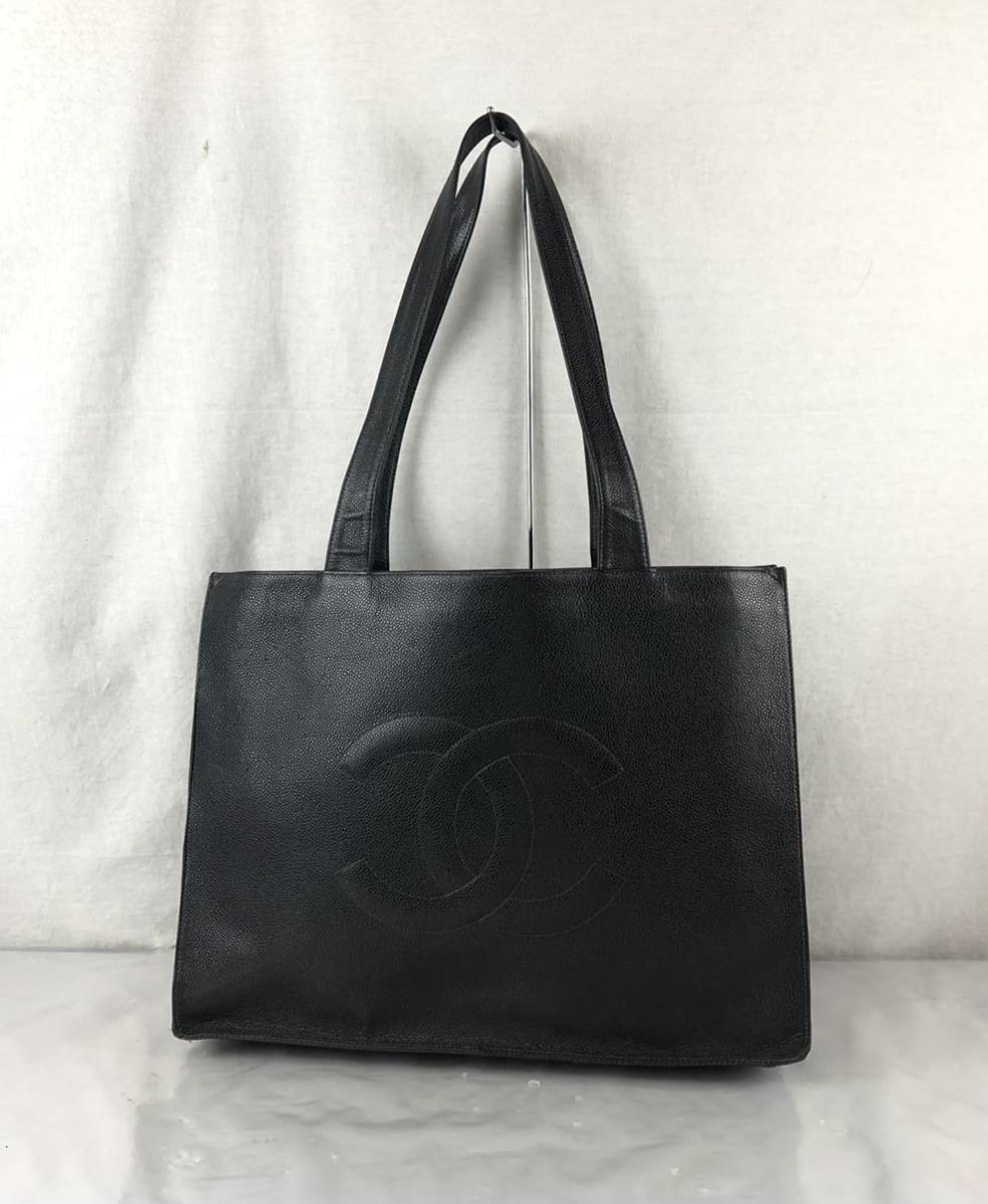 SM28 CHANEL シャネル トートバッグ ハンドバッグ ココマーク 手提げバッグ ブラック 黒 バッグ(その他)｜売買されたオークション ...