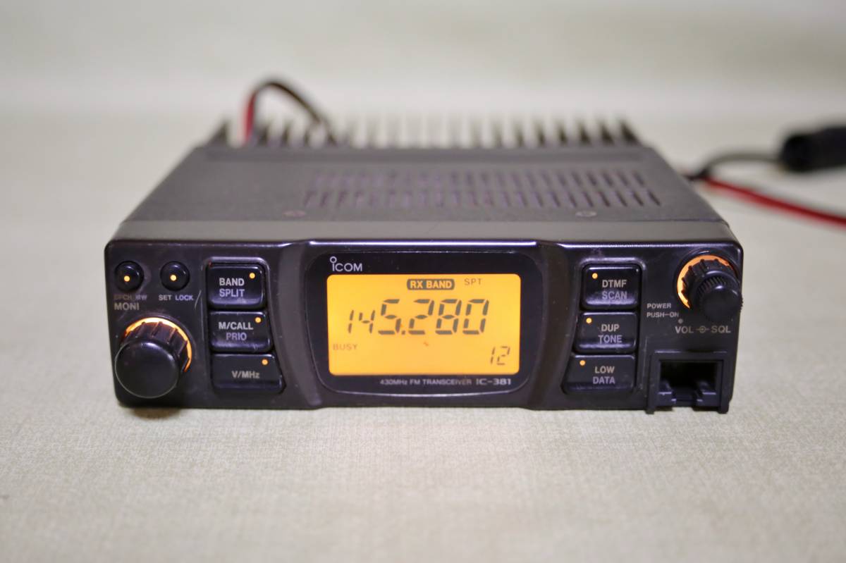 アイコム IC-381J 430MHz 30W 144MHz帯受信機能付き 無線機(モービル)｜売買されたオークション情報、yahooの商品 ...