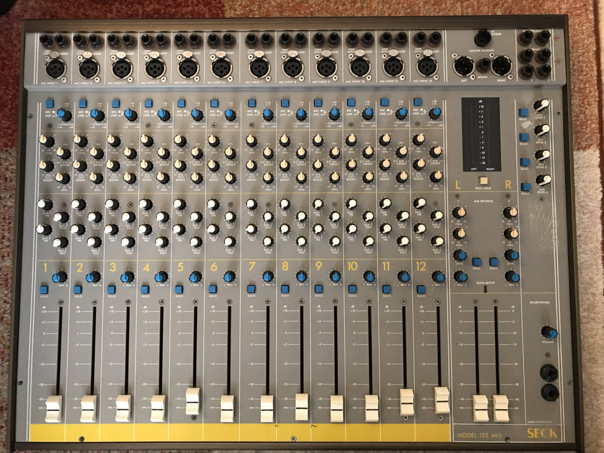 SECK MODEL 122 mk2 12ch MIXER made in ENGLAND(ミキサー)｜売買されたオークション情報、yahoo ...