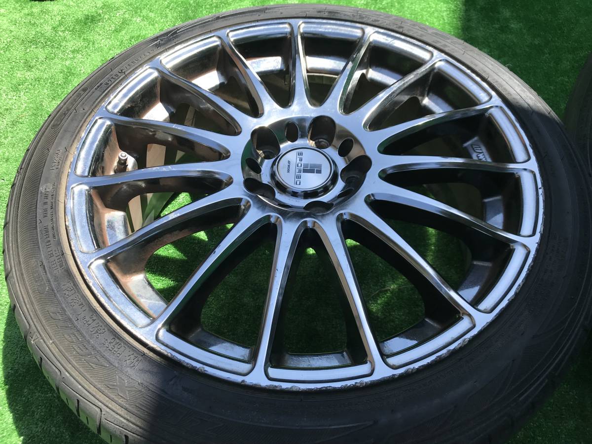 WORK SPORBO FERVORE-L 18インチ 215/45R18 18x7.5 +53 21x9.0JJ PCD114.3 5穴 ...