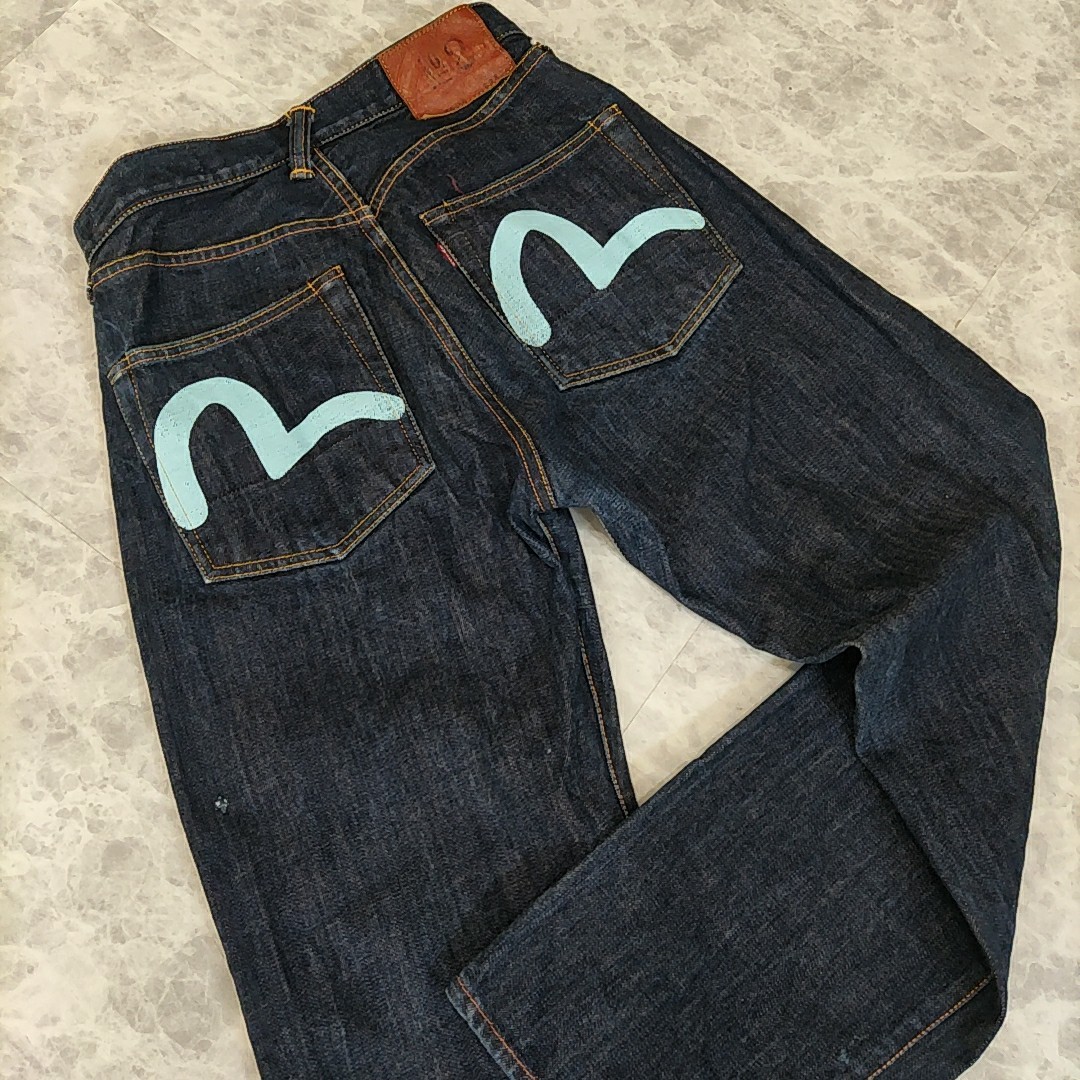 名作 '国内正規品 / 赤耳' エビス エヴィス EVISU NO.2デニムパンツ LOT2001 ジーンズ size29×35 カモメ 日本製 インディゴ(W29)｜売買されたオークション ...