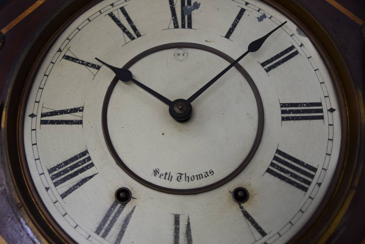 GY5-24 現状品 Seth Thomas セストーマス 掛け時計 置き時計 柱時計 時計 振り子 アンティーク(一般)｜売買された ...
