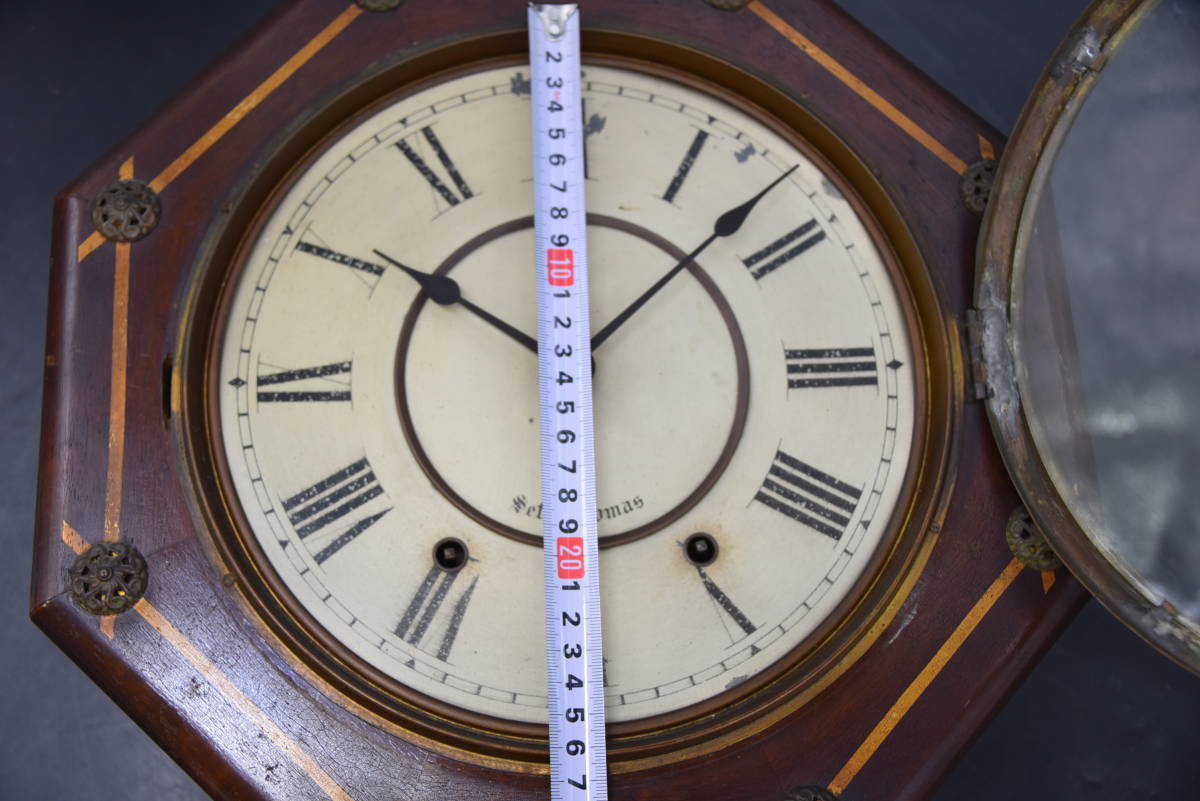 GY5-24 現状品 Seth Thomas セストーマス 掛け時計 置き時計 柱時計 時計 振り子 アンティーク(一般)｜売買された ...