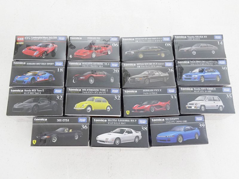 トミカ プレミアム まとめ売り 15台セット セリカ/365 GTS4/フォルクスワーゲン タイプI他/tomica/ミニカー TY728 ...