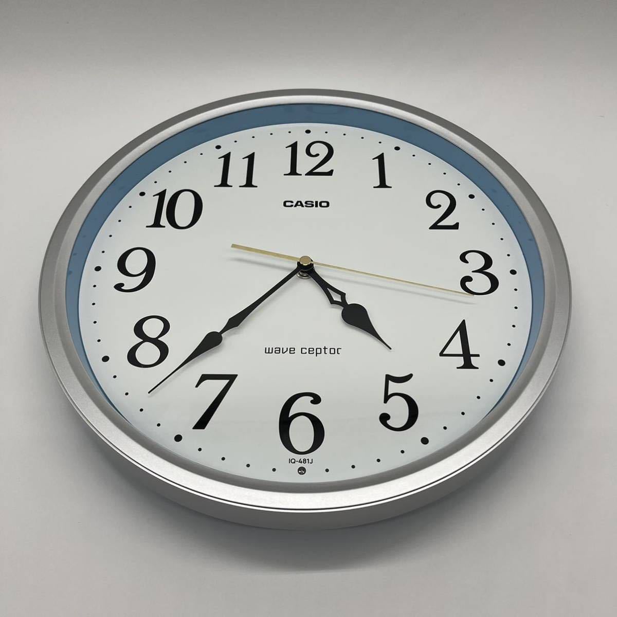 CASIO カシオ 掛け時計 電波 シルバー 直径30.5cm アナログ 夜間秒針停止 IQ-481J-8JF(アナログ)｜売買された ...