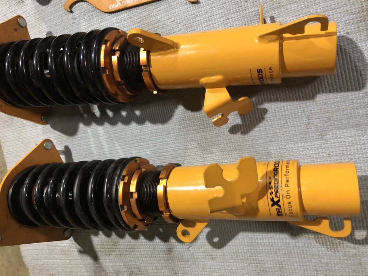 車高調 MINI ミニ クーパー R50 R52 R53 サスペンション 全長調整式 Maxpeedingrods イエロー(サスペンションキット（一式）)｜売買されたオークション情報 ...