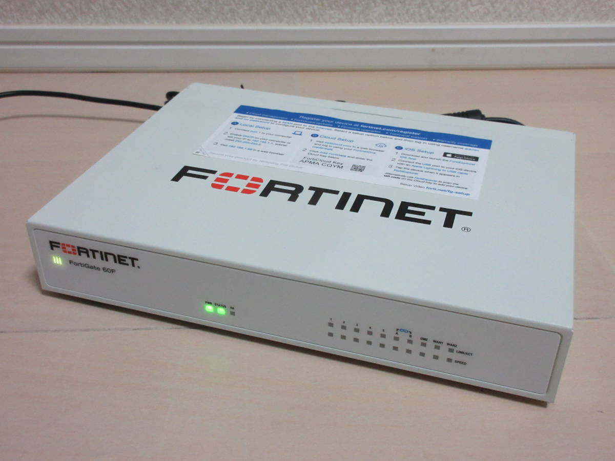 FORTINET FORTIGATE-60F / FG-60F 2021年製(ルーター)｜売買されたオークション情報、yahooの商品情報を ...