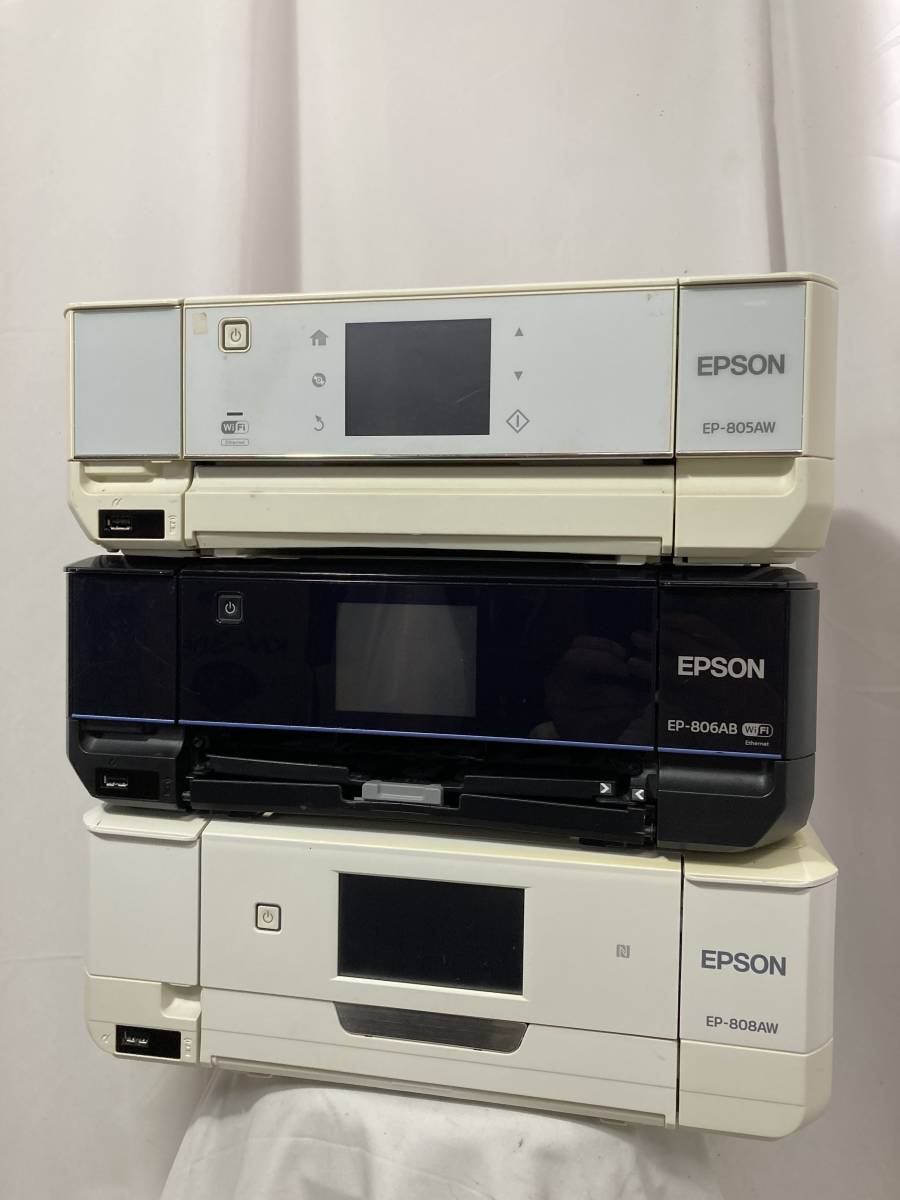 510k 3台まとめて EPSON エプソン インクジェットプリンター EP-805AW/EP-806AB/EP-808AW(A4プリンタ)｜売買されたオークション情報、yahooの商品情報を ...