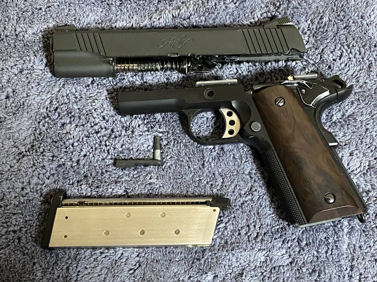 激レア 廃版 WETTI KIMBER WARRIOR ガスガン パーツ セット 木製 グリップ キンバー 検 NOVA Anvil WA ...