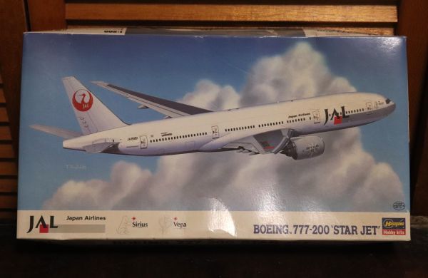 未組立 1/200 日本航空 ボーイング 777-200 スタージェット LT17 プラモデル 10117 Hasegawa ハセガワ ...