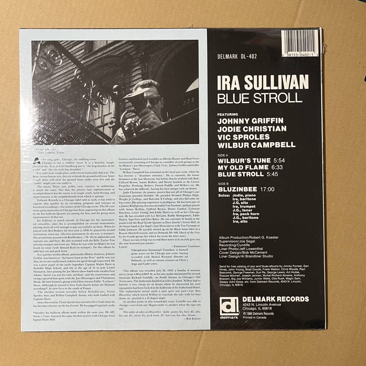 稀少/ / 米盤 DELMARK / オリジナル / IRA SULLIVAN / BLUE STROLL with JOHNNY GRIFFIN(ジャズ一般)｜売買されたオークション情報 ...