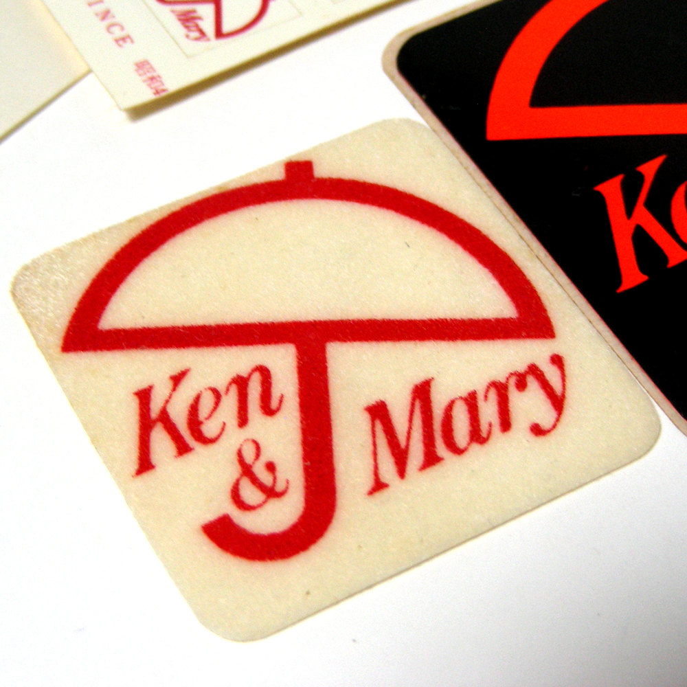ビンテージ ステッカー Ken & Mary ケン＆メリー 3サイズ＋2タイプ 計14枚SET 昭和レトロ 当時物 匿名配送(日産)｜売買され ...