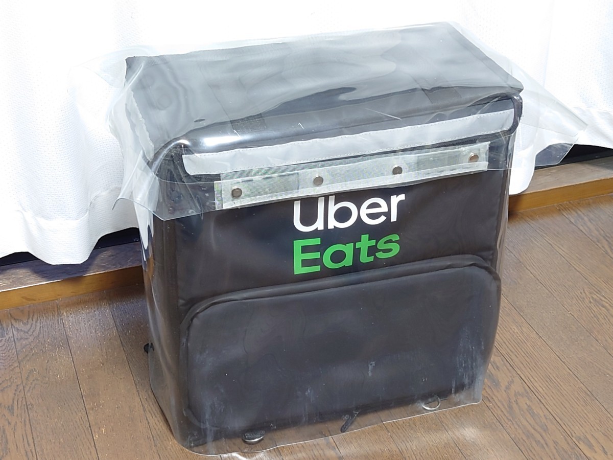 ウバック用 透明防水レインカバー ウバッグ ウーバーイーツ 配達 宅配 Uber Eats Delivery Bag デリバリーバッグ 80サイズ 引き取りOK(リュックサック、デイパック ...
