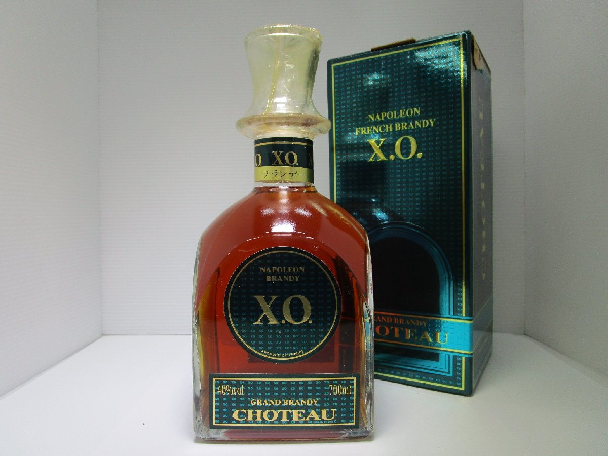 シャトー XO ナポレオン 700ml 40% CHOTEAU NAPOLEON ブランデー 未開栓 古酒 箱付き /B31318(ブランデー ...