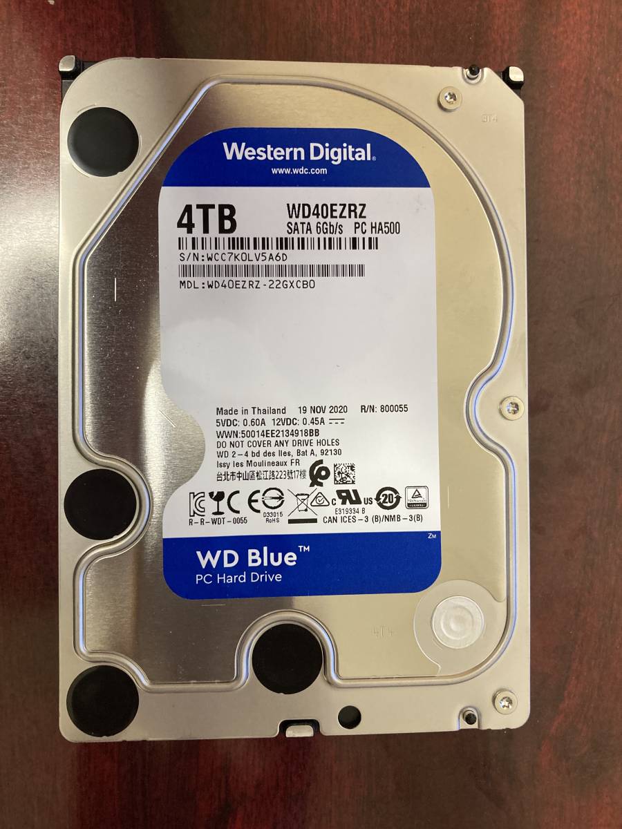 Western Digital WD40EZRZ-RT2 22GXCB0 4TB SATA600 5400 ／正常 管理番号8(2TB～)｜売買されたオークション情報、yahooの商品情報を ...