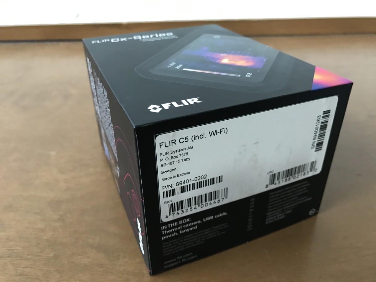 品 FLIRフリアー国内正規品 FLIR C5 19200画素 赤外線サーモグラフィー WiFi+クラウド接続 LEDライト 三脚用ネジ穴 品番:89401-0202(環境測定器)｜売買された ...