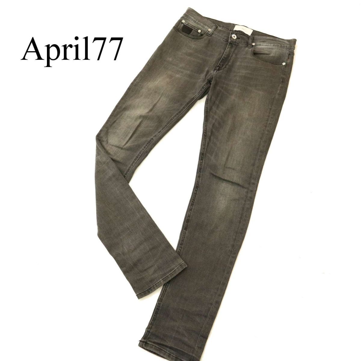 April77 エイプリル77 通年 加工 JOEY スキニー デニム パンツ ジーンズ Sz.30 メンズ グレー C3B02733_7#R(W30～)｜売買されたオークション情報 ...