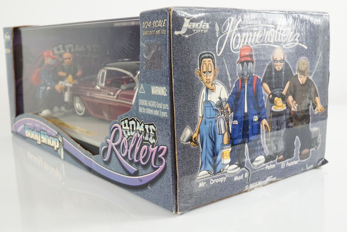 JADA TOYS HOMIE ROLLERZ 1956 CHEVY BEL AIR 1/24 HOMIES LOWRIDER(Jada ...