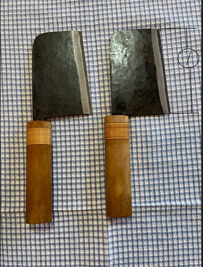 松本市発 東上野 政長 2点 革包丁 小刀 包丁 ①刃の長さ約 12.7Cm(道具)｜売買されたオークション情報、yahooの商品情報をアーカイブ公開 - オークファン（aucfan.com）